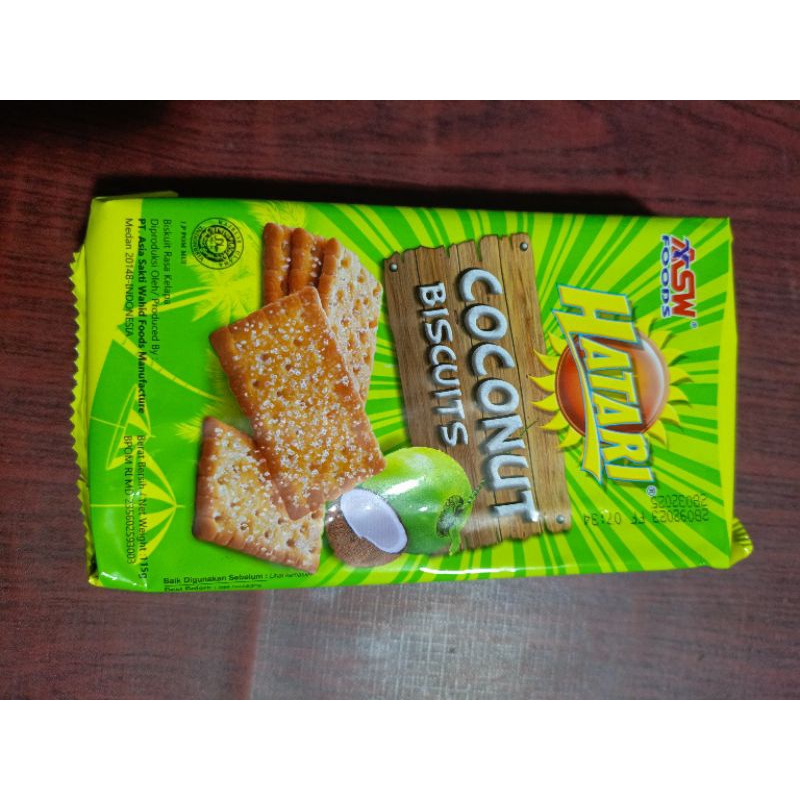 Jual Hatari biscuits 115g roti hatari roti biskuit manis gula crackers ...