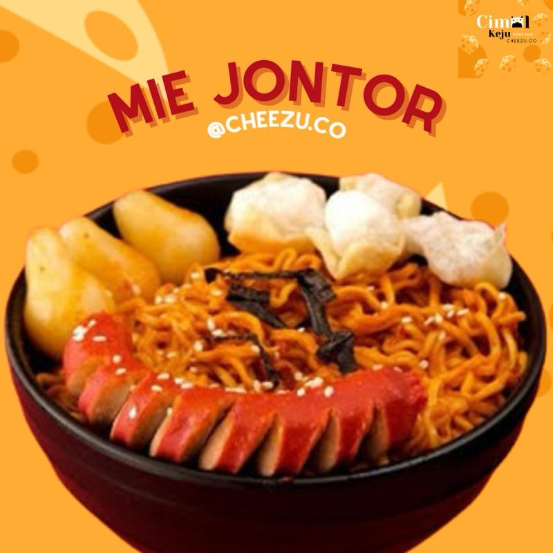 Jual MIE JONTOR MIE GORENG PEDAS PREMIUM TOPPING CILOK KEJU DAN SOSIS ...