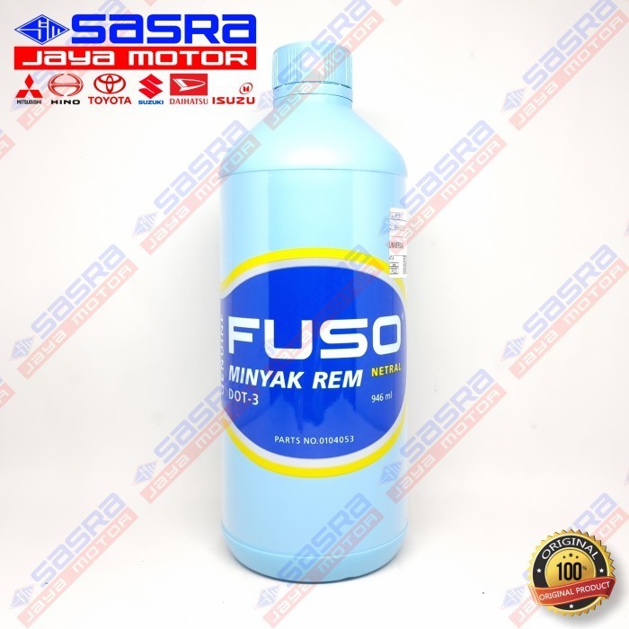 Jual Brake Fluid / Minyak Rem DOT 3 - FUSO 946 ml | Shopee Indonesia