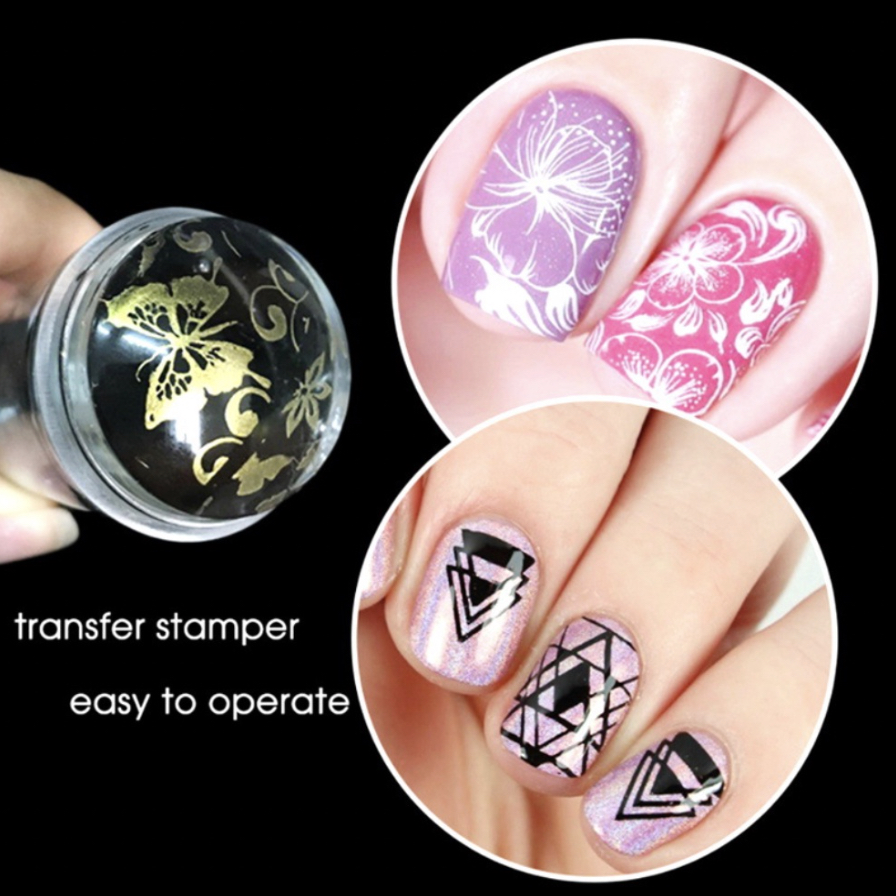 Jual Stamp Kuku 1 set Stempel Kuku + plate Transfer gambar kutek UV Gel ...