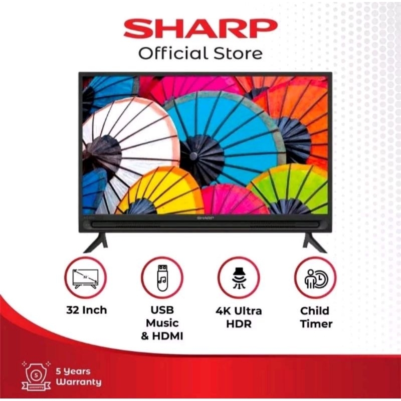 Jual TV Led digital shrap aquos 32" 2T C 32Dfi smart tv sharp 32inc ...