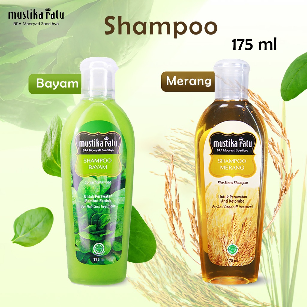 Jual Mustika Ratu Shampoo Merang Bayam 175ml untuk mengurangi gatal ...
