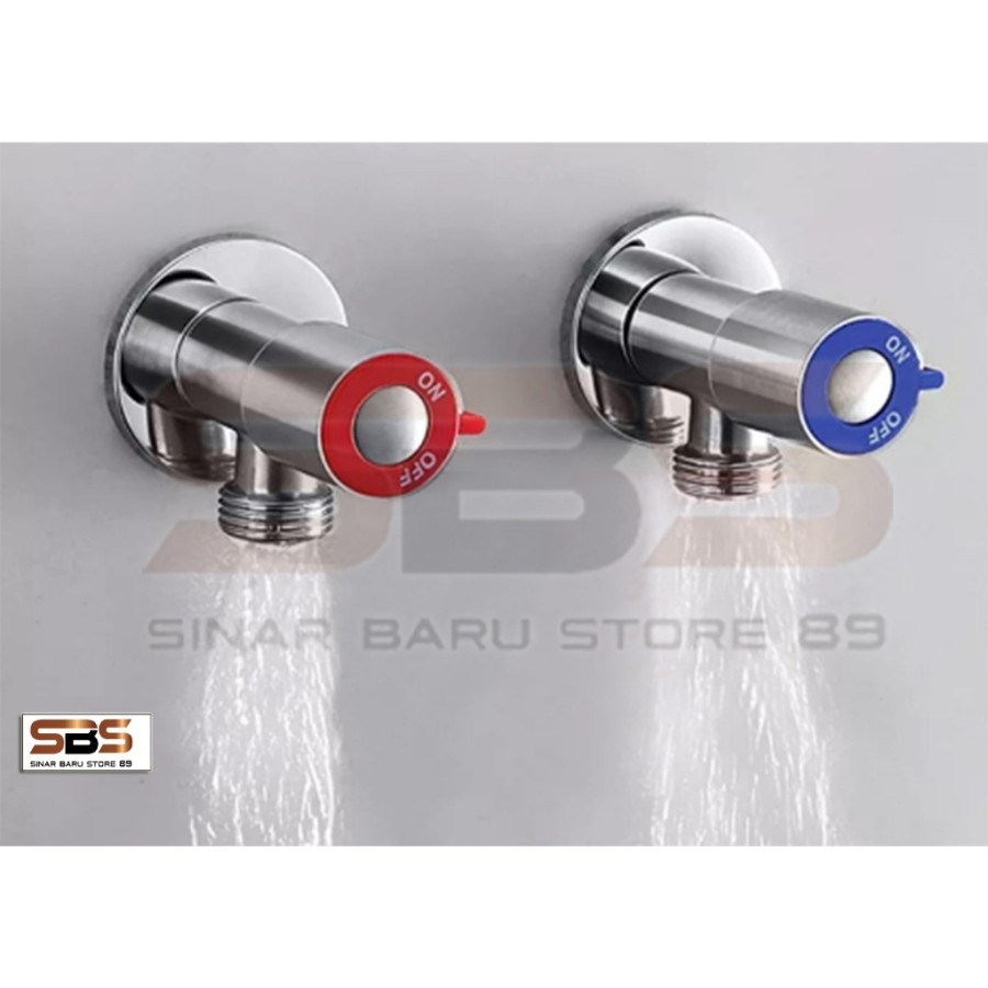 Jual Stop Kran Toilet Keran Shower Bidet Wastafel Stainless steel ...