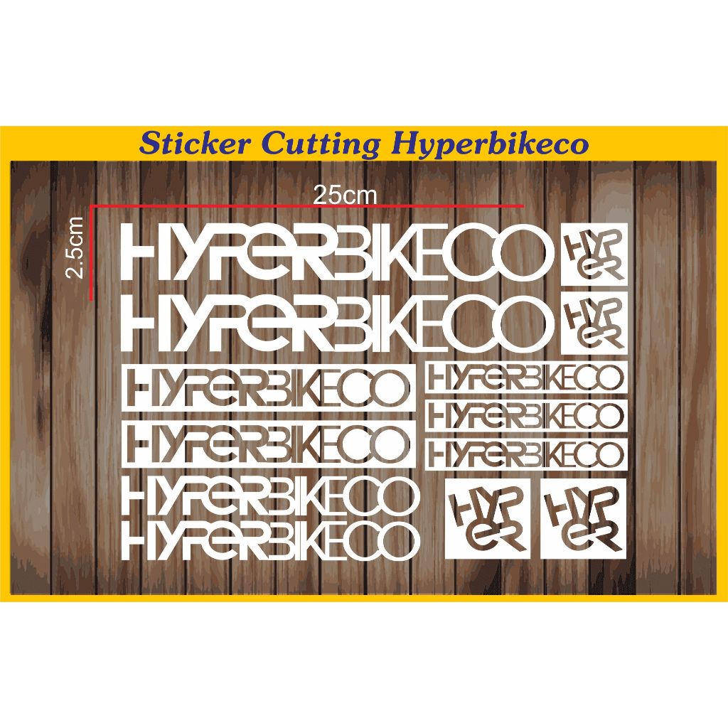 Jual Sticker cutting HYPER BIKE/ Stiker Sepeda/sticker fixie/bmx/mtb ...