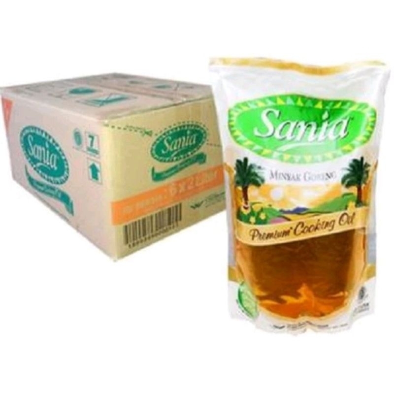 Jual sania minyak goreng premium cooking oil pouch 2liter | Shopee ...