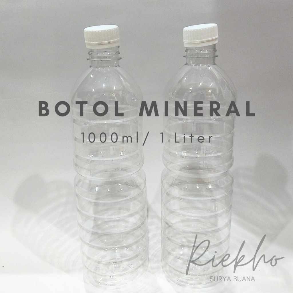 Jual [10 PCS] Botol Mineral AMDK 1000 ML / Botol Plastik PET (botol ...