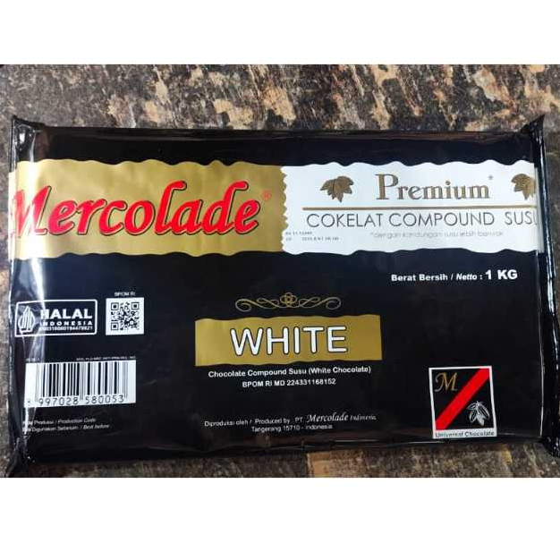 Jual Mercolade WHITE Premium Kemasan 1 Kg - Coklat Batang Putih ...