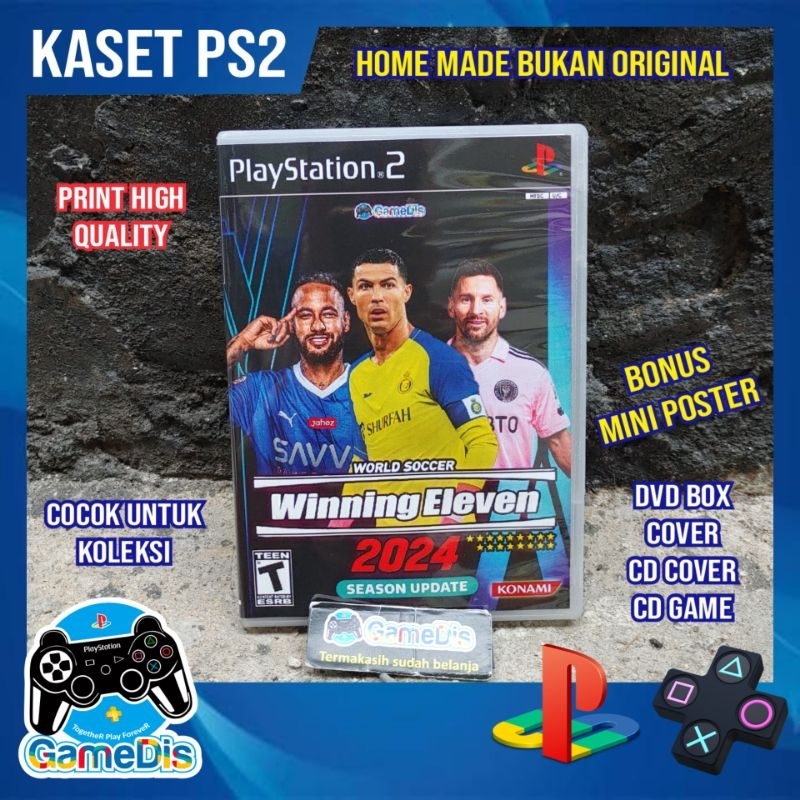 Jual PS2 Kaset BOLA WE 2024| High Quality | Shopee Indonesia
