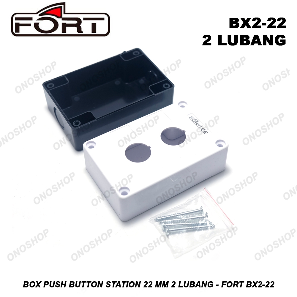 Jual Box Push Button Station 22 mm - FORT BX2-22 - White | Shopee Indonesia