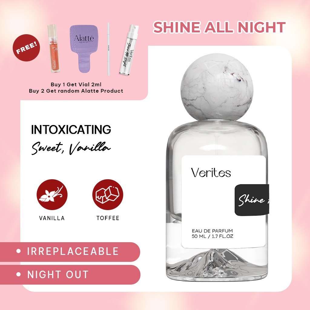 Jual VERITES - Eau De Parfum - Shine All Night - 50ml | Shopee Indonesia