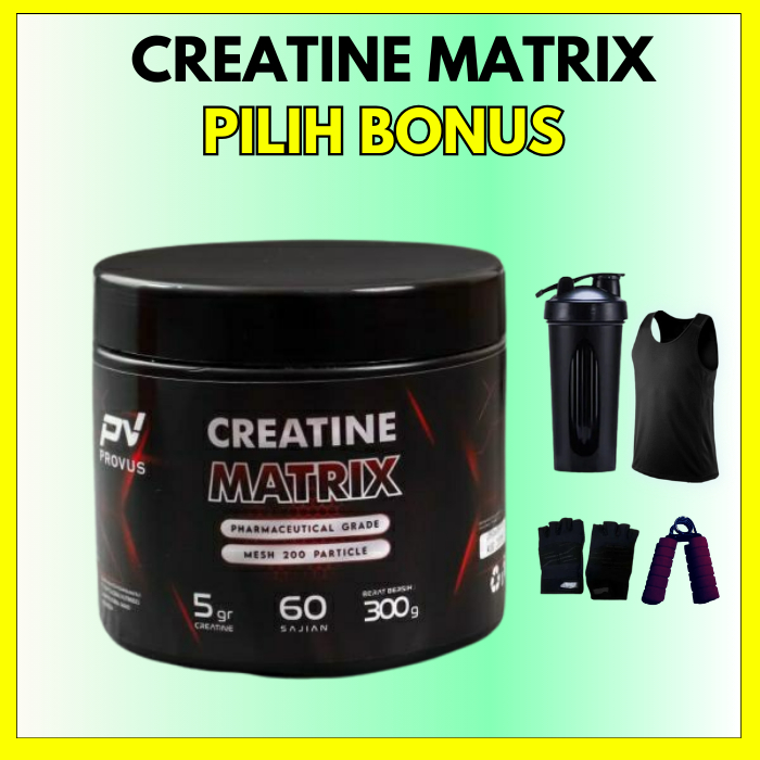 Jual CREATINE MATRIX BY PROVUS 120 / 300 GRAM 24 / 60 SERVING ...