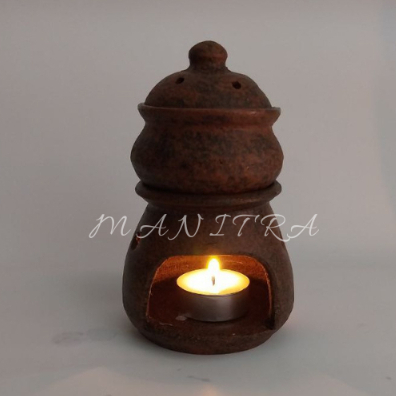 Jual Tungku Gerabah Tempat Lilin Pemanas Aromaterapi Pengharum Ruangan ...