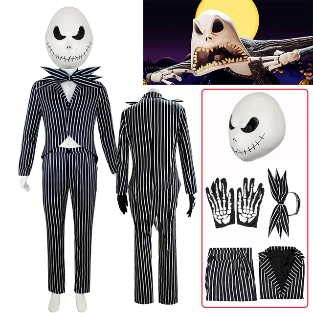 Jual Costume KOSTUM Jack Skellington Halloween Costume cosplay REAL ...