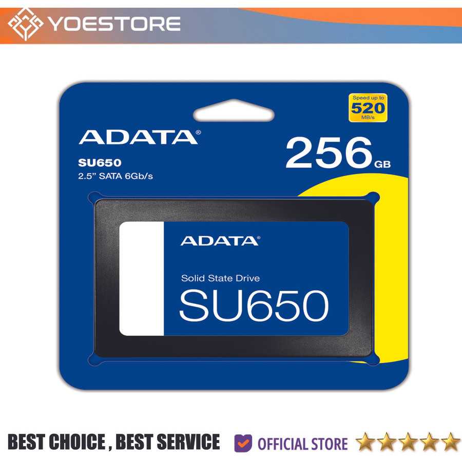 Jual Adata SSD SU650 Ultimate 256GB 2.5" SATA III | Shopee Indonesia