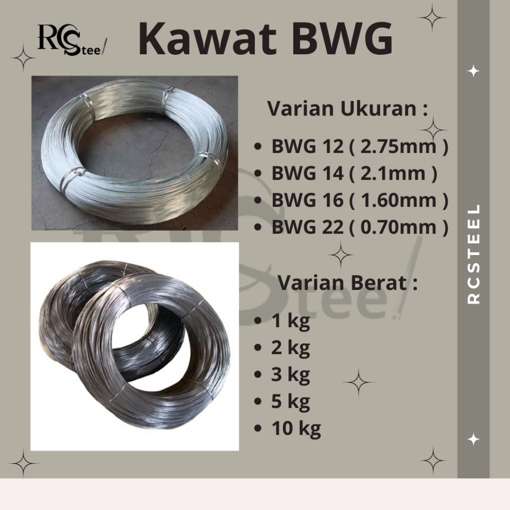 Jual Kawat BWG 14 ( 2.1mm ) x 1 KG | Shopee Indonesia