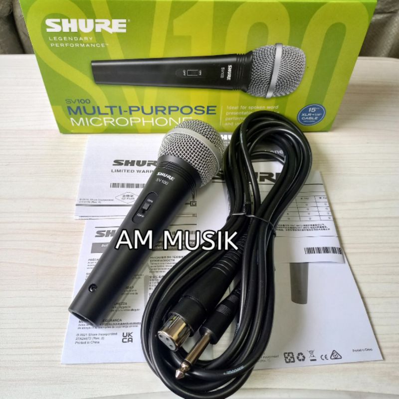 Jual MIC VOCAL SHURE SV100 ORIGINAL GARANSI 1 TAHUN SV 100 | Shopee ...