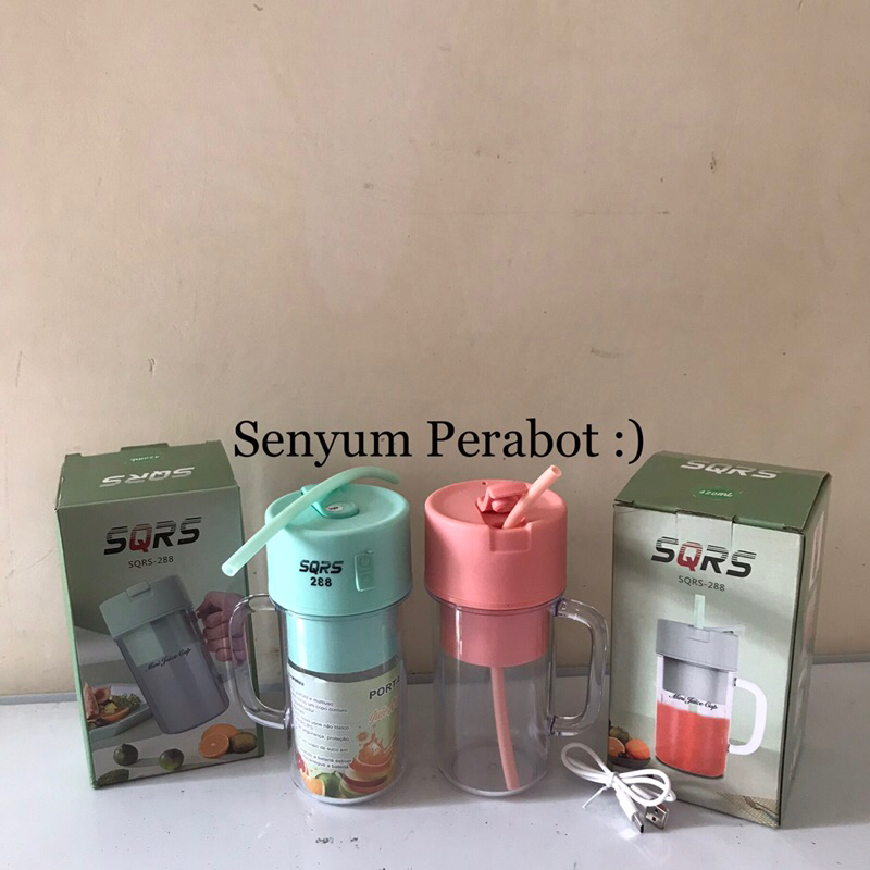 Jual Blender Mini Juice Cup / Crusher Juicer Portable 2in1 420ml SQRS ...