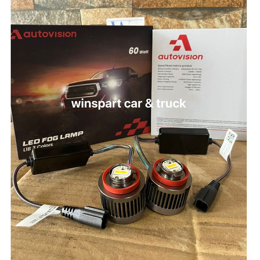 Jual Autovision Fog Lamp LED L1B 2 warna Kuning 2800K / Putih 6000K 12V ...
