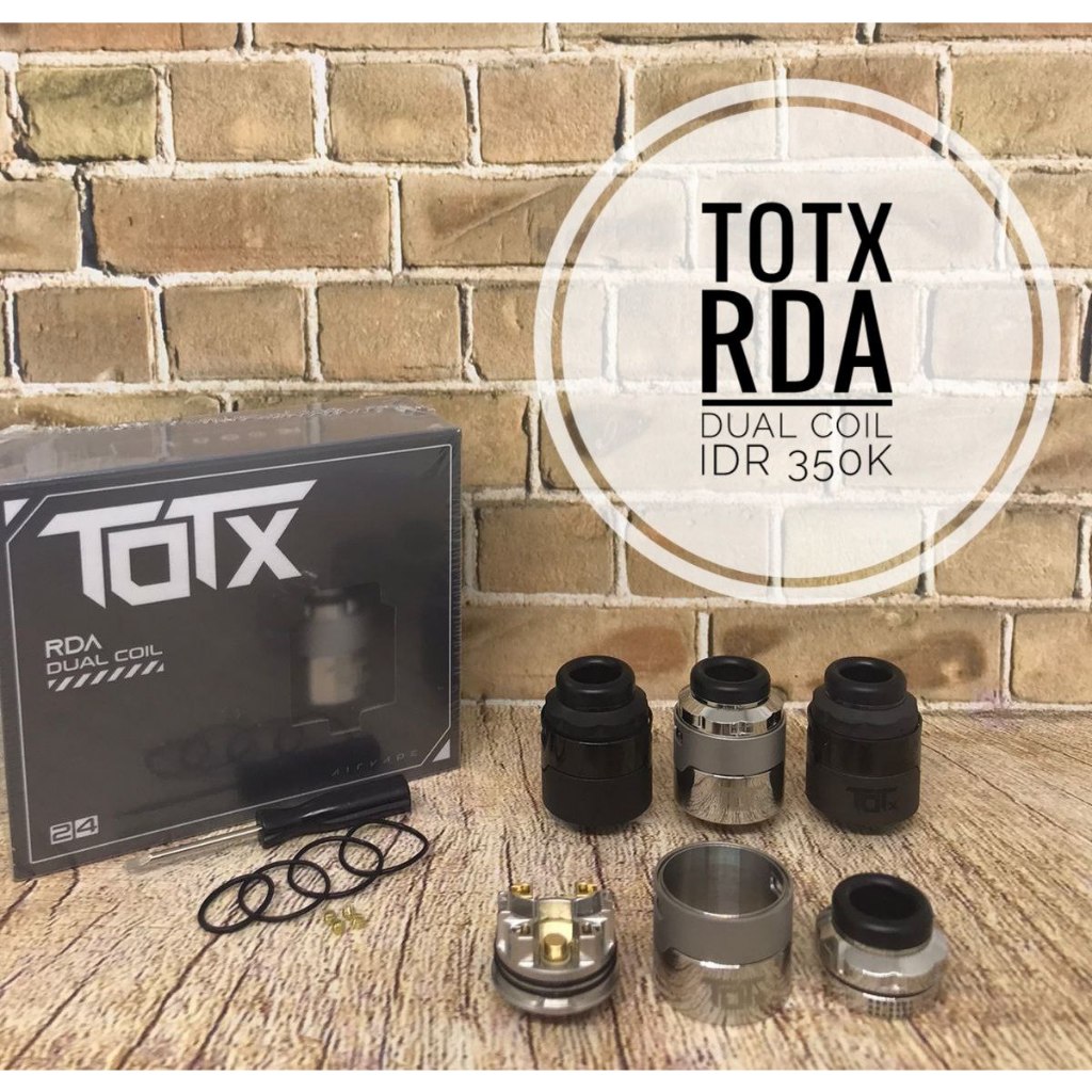 Jual ToTx RDA Dual Coil by Airvape x Qito | Shopee Indonesia