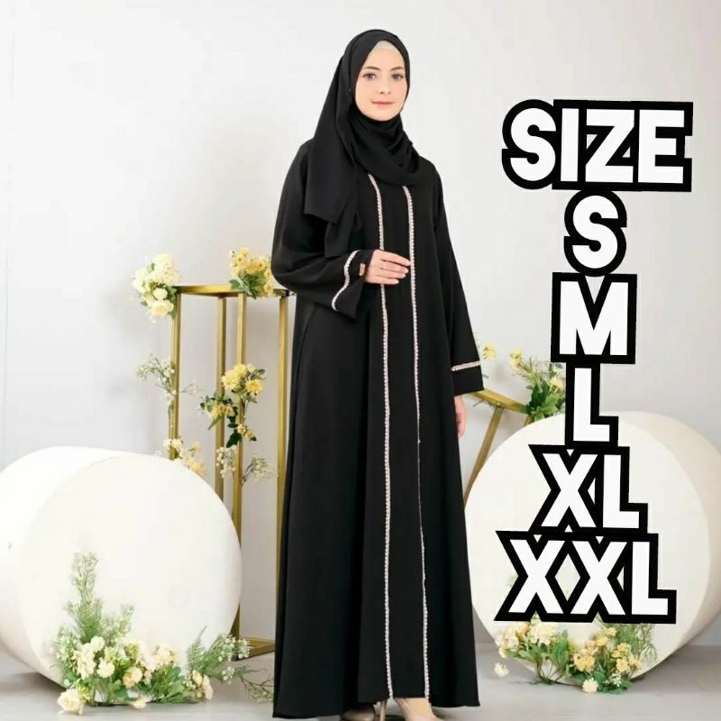 Jual New Gamis Abaya Basic Renda Polos Abaya Turkey Gamis Modis Gamis ...
