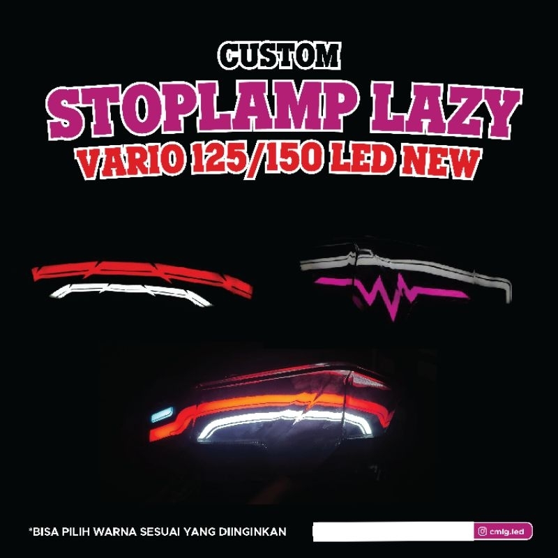 Jual Stoplamp Lazy Vario 125/150 Led New | Shopee Indonesia