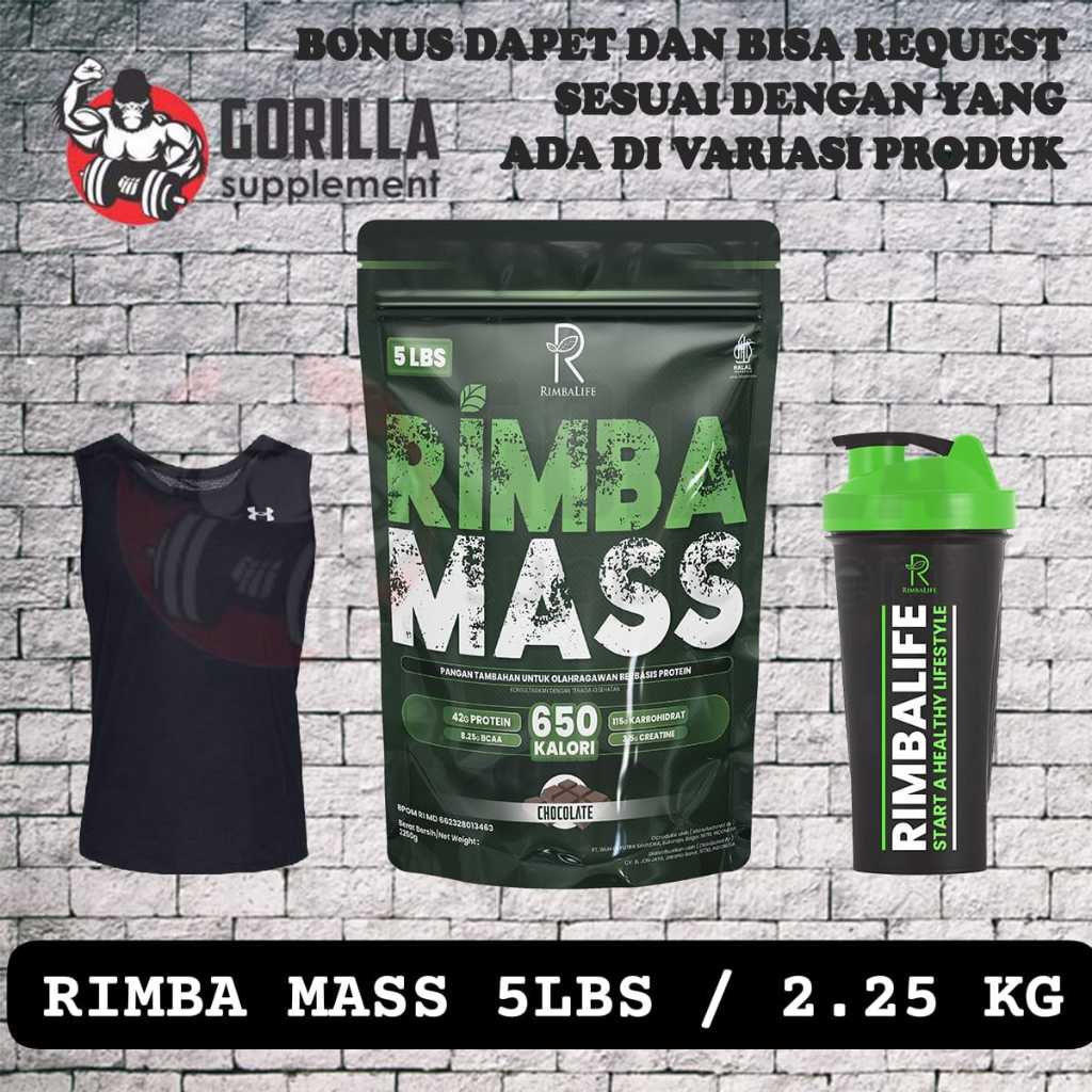 Jual RIMBALIFE Rimba Mass 5lbs / 2250 Gram Suplemen Fitness Gym ...