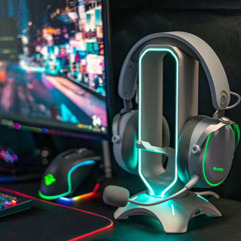 Jual RGB Tempat Headset LED / Rak Gantungan Headphone / Earphone Stand ...