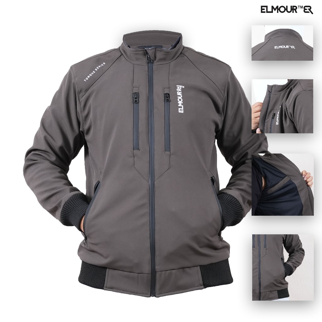 Jual Elmour Jaket Motor Windproof Torque Series Softshell Tahan Air Dan ...