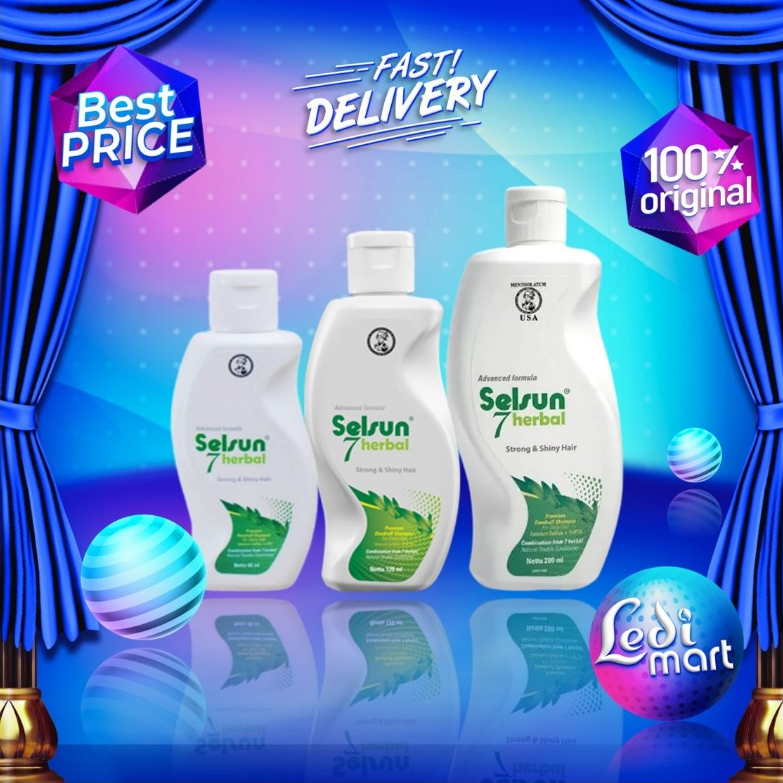 Jual Selsun Shampoo 7 Herbal Series - 60ml - 120ml - 200ml - Sampo ...