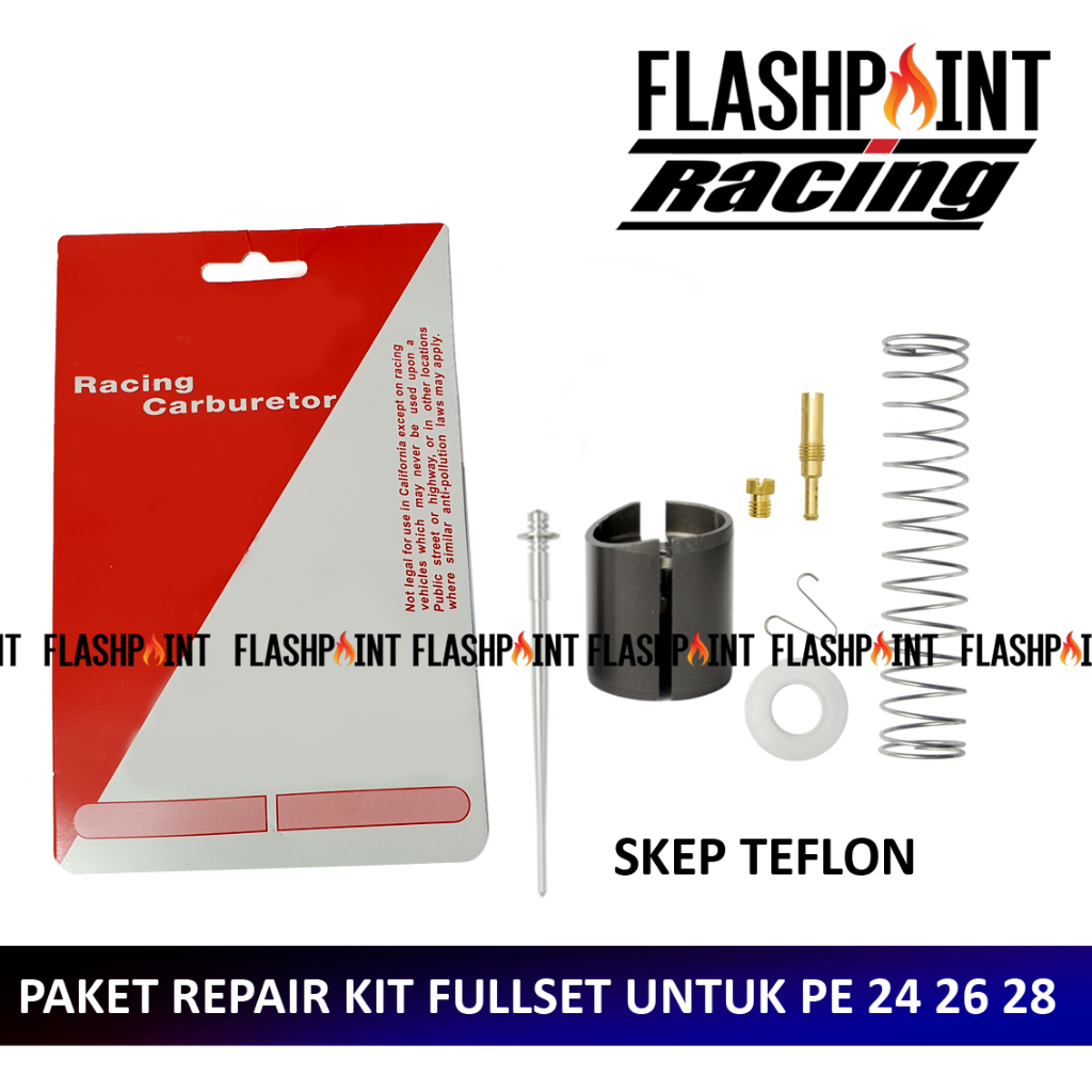 Jual (BISA COD) PAKET FULLSET PISTON SKEP KARBURATOR PE 24 26 28 30 KUNINGAN COPPER TEFLON SKEP ...