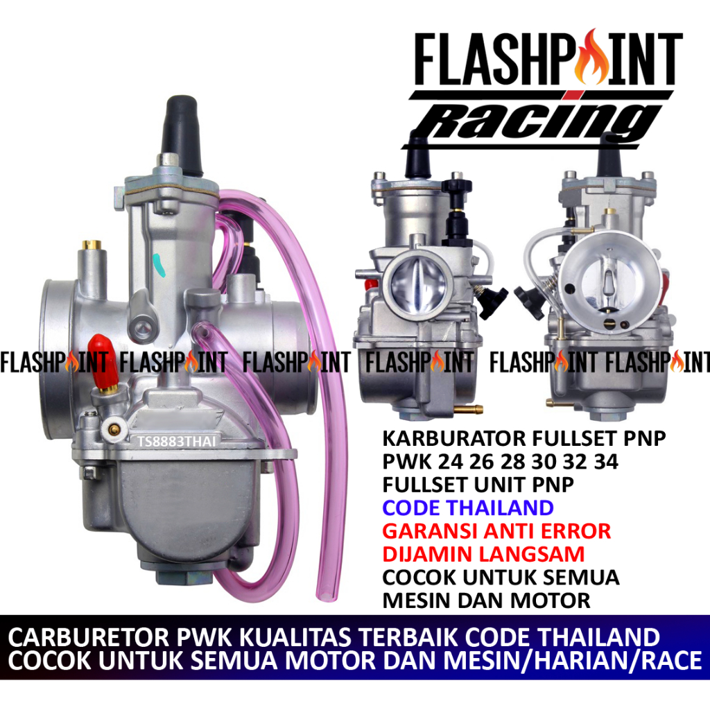 Jual (COD) KARBURATOR PWK 24 26 28 30 32 34 KARBU FULLSET FULL KABULATOR CPO PWK BLACKVIPER ASLI ...