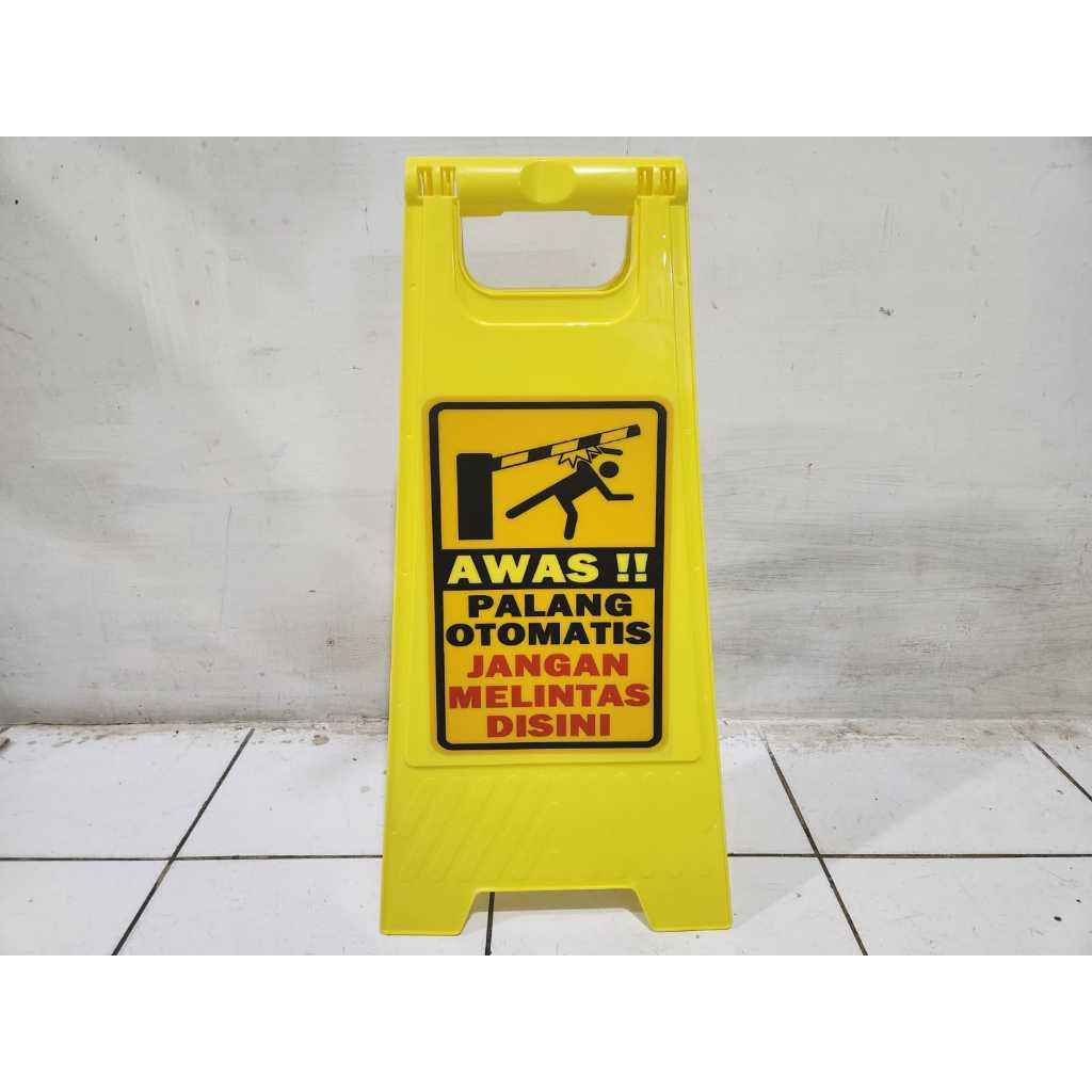 Jual Plang rambu parkir stiker sticker peringatan AWAS HATI HATI PALANG ...