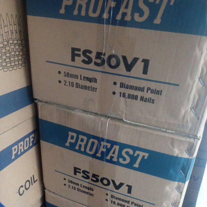 Jual paku pallet ulir 50mm paku tembak ulir 5cm 1 dus isi 16.000 Profast | Shopee Indonesia