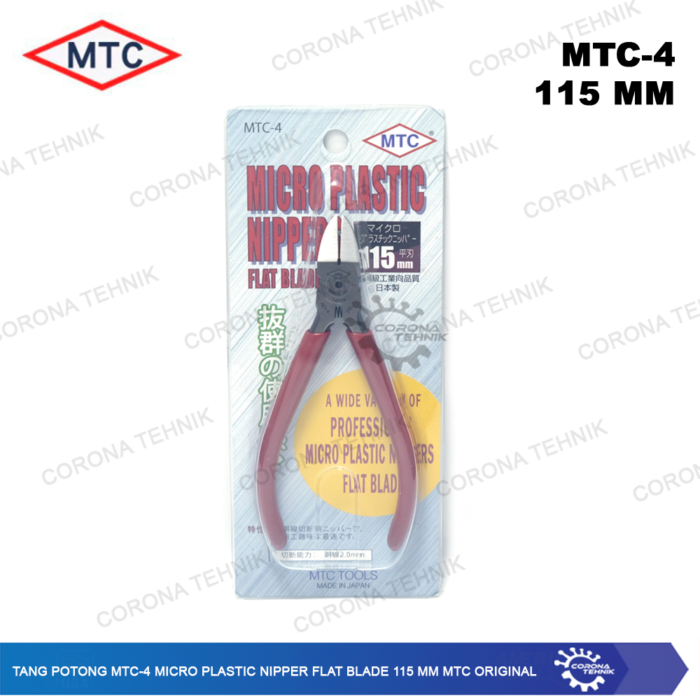 Jual MTC Original - Tang Potong MTC-4 Micro Plastic Nipper Flat Blade 115 mm | Shopee Indonesia
