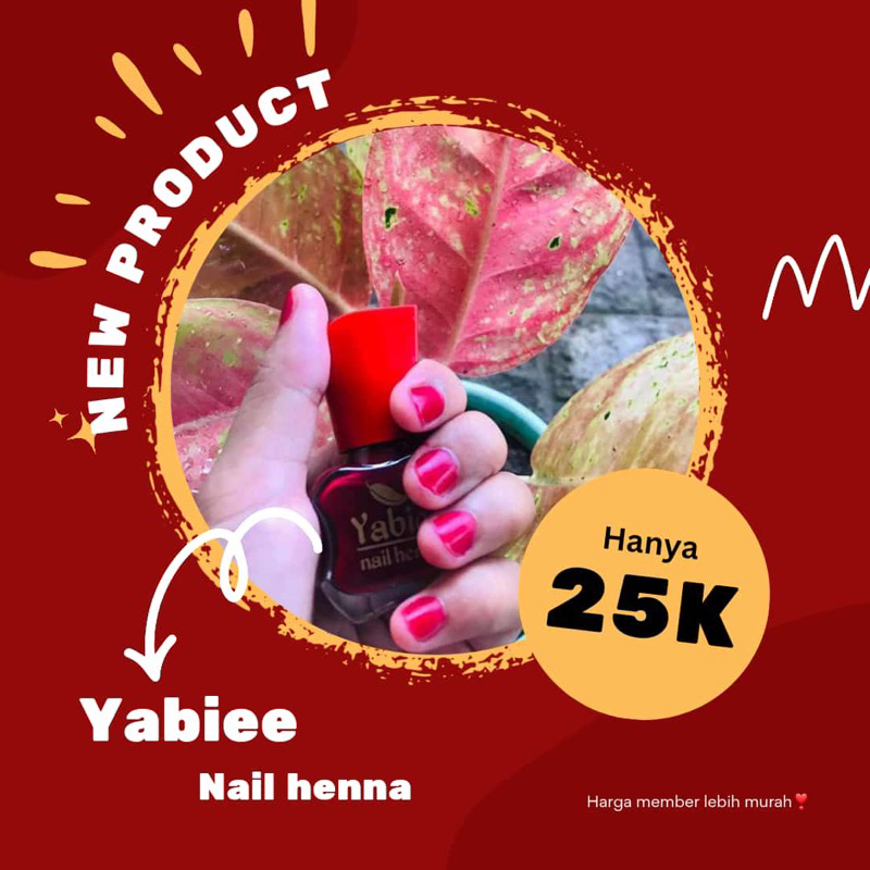 Jual HENNA YABIEE JASMINE BEAUTY(henna halal bisa dipakai sholat ...