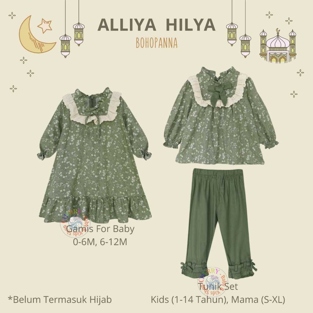 Jual Bohopanna Alliya Tunik Set 0M - 12Y Malika Mama Pola Baby Gamis + Turban / Setelan Tunik ...