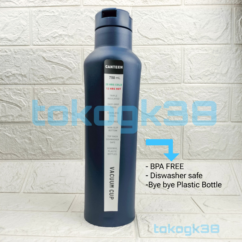 Jual Tumbler (Termos) CANTEEN+ sedotan 750ml, Awet panas 12 jam, awet ...