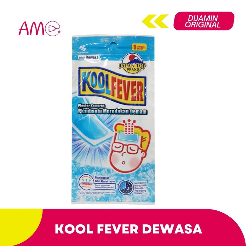 Jual Koolfever For Adult Sachet / plester kompres penurun panas - demam ...
