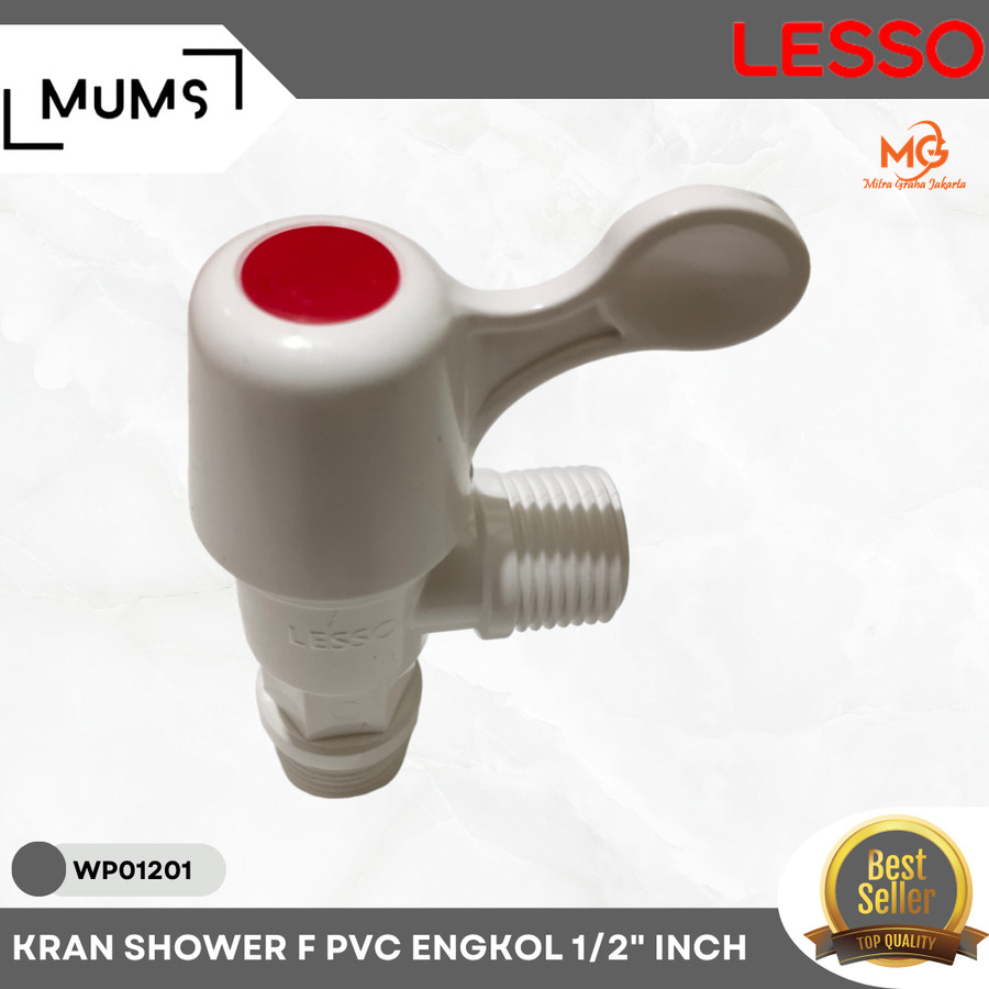 Jual Kran Jet Shower Closet F Engkol Pvc Lesso 1/2" Inch Keran Air ...