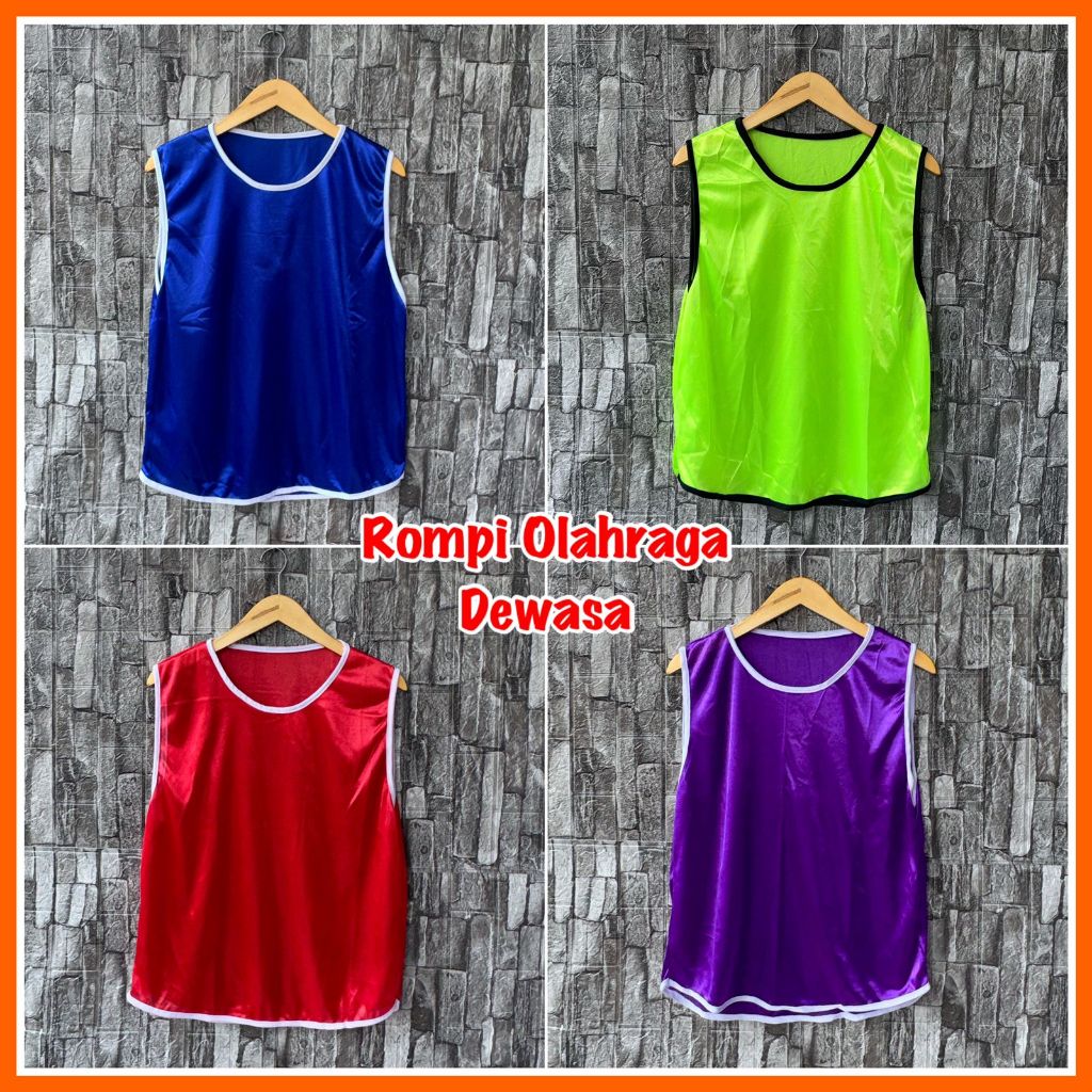 Jual Rompi Bola Futsal Pria Wanita Rompi Latihan Bola Murah COD Rompi ...