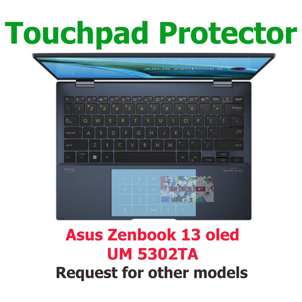 Jual Touchpad Trackpad Protector Asus Zenbook 13 oled UM 5302TA ...