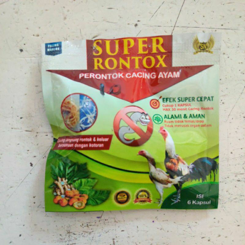 Jual obat jamu Ayam Jago Super Rontox perontok cacing ayam 1 sachet isi ...