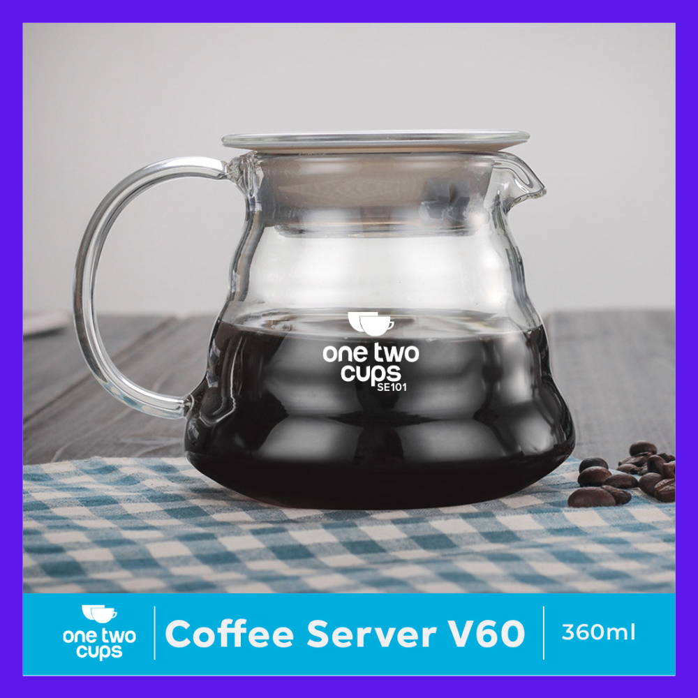 Jual V60 COFFEE SERVER 01 360ml One Two Cups Coffee Server V60 Drip ...