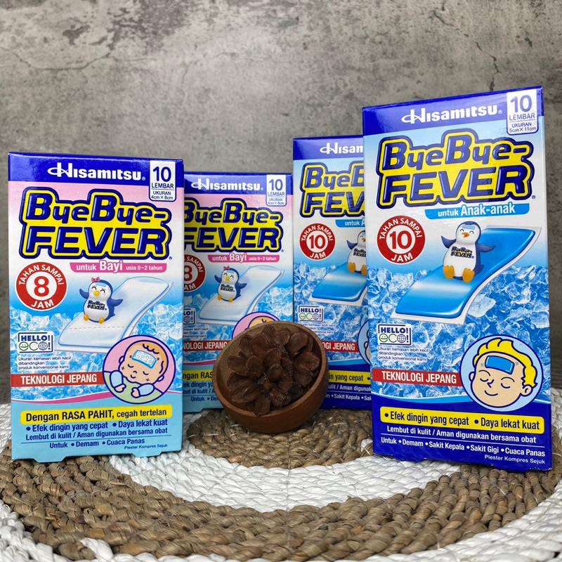 Jual BYE BYE FEVER PLASTER KOMPRES PENURUN DEMAM | Shopee Indonesia