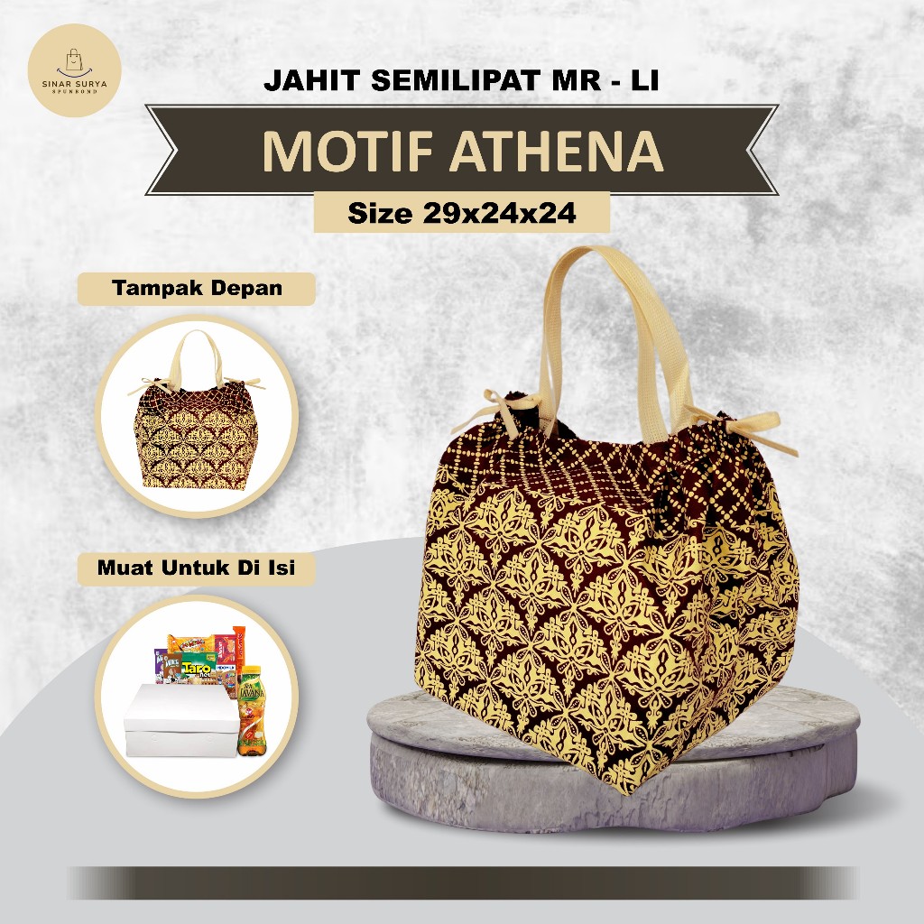 Jual [INSTAN] Tas Bingkisan Hajatan Tas Hajatan 24X24 Tas Nasi Kotak ...