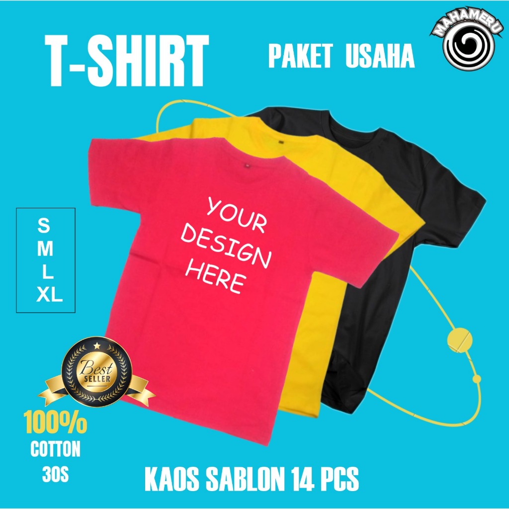 Jual PAKET KAOS SABLON 14PCS KAOS SABLON A4 CUSTOM DTF SATUAN BISA ...