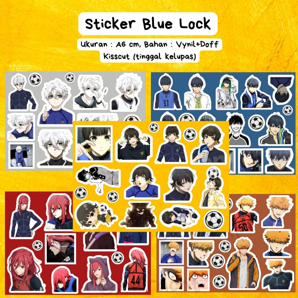 Jual Sticker Sheet Blue Lock | Shopee Indonesia
