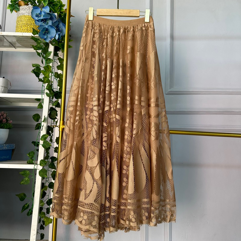 Jual Youngmoodis rok brokat import vintage skirt brocade | Shopee Indonesia