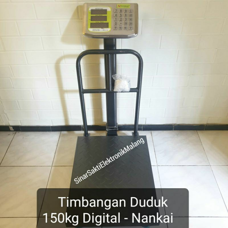 Jual Timbangan Duduk 150Kg Nankai Digital 150 kg Pagar Barang Ekspedisi Sayur Buah Pasar Sinar ...