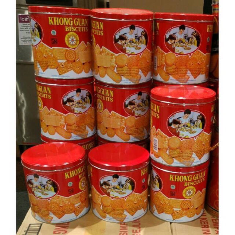 Jual KHONG GUAN BISCUITS KALENG BULAT KECIL 650 GRAM - Khongguan ...